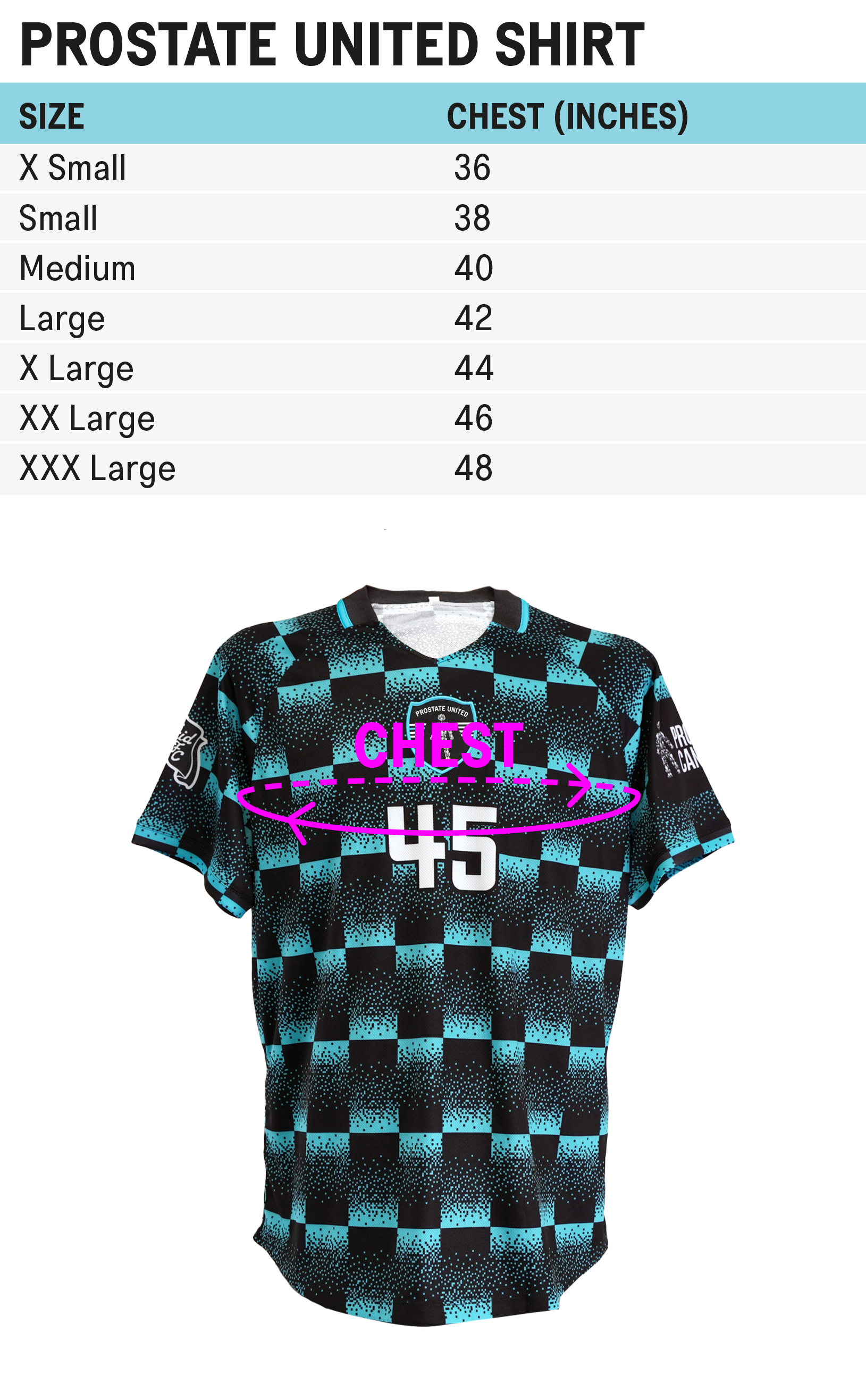 Prostate United football shirt | Prostate Cancer UK Shop